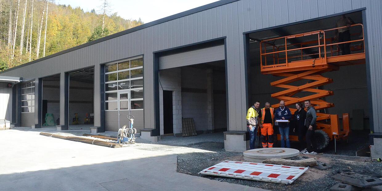 Halbzeitbilanz: Der Bauhof Pressig wird in zwei Bauabschnitten grundlegend erneuert