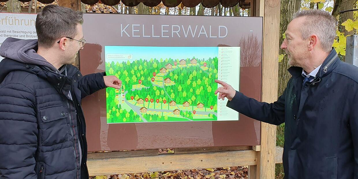 Kellerwald Forchheim: Neue digitale Infotafel gibt Übersicht über ...