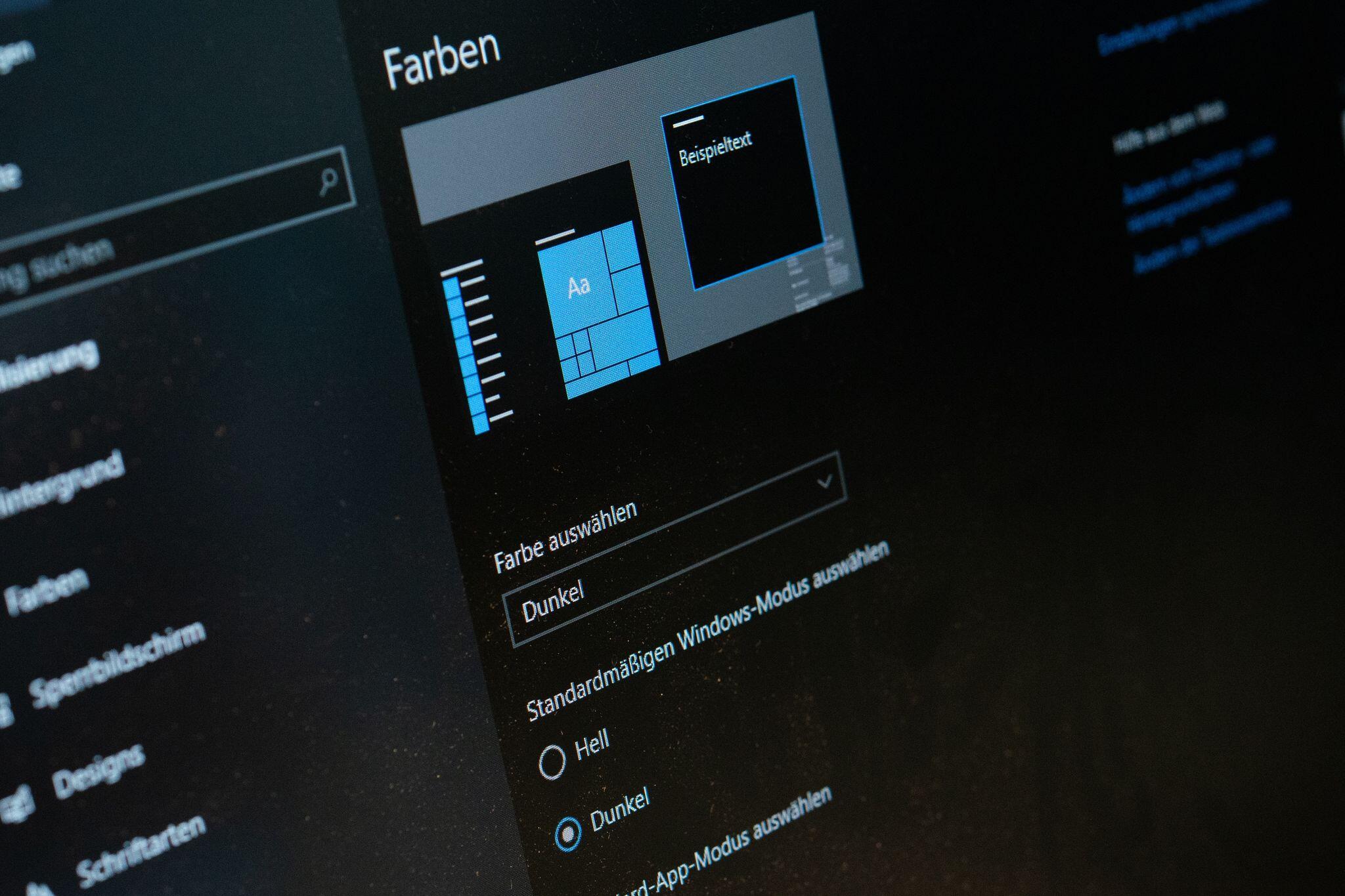 Windows in Schwarz: So wird der Dunkelmodus aktiviert