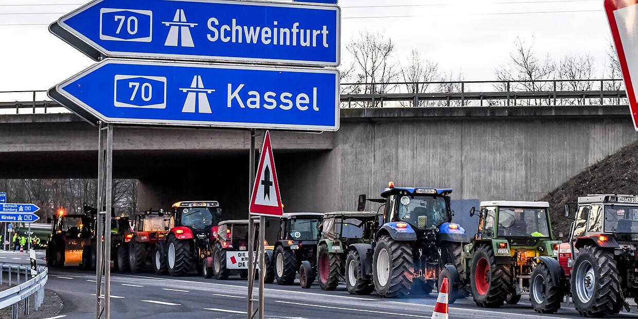 Bauernprotest im Landkreis Haßberge mit durchschlagendem Erfolg