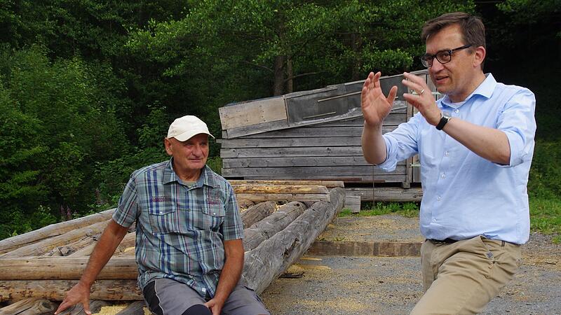 Der Wallenfelser Bürgermeister Jens Korn sieht die Flößerei auf der ...
