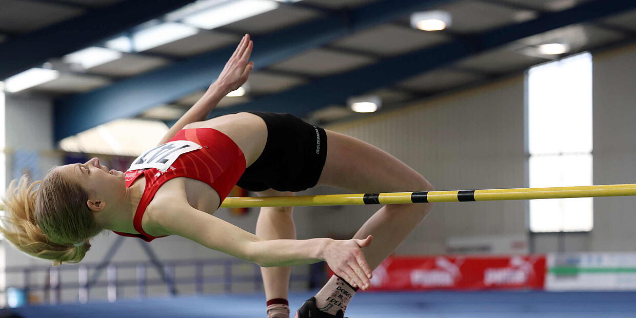 Anne Granich (TSV Oberthulba) gewinnt Silber im Hochsprung