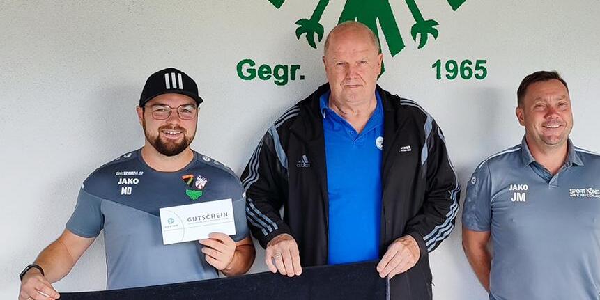 Fußball: Fairplay-Preis des BFV für Moritz Dünisch von der DJK Weichtungen
