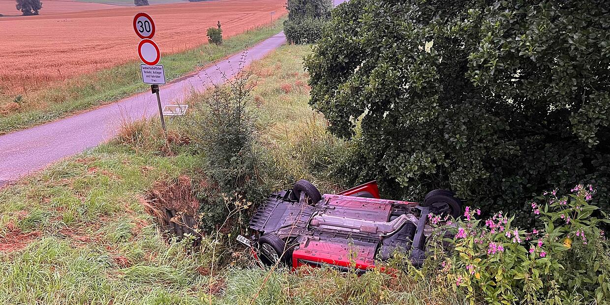 Regen-Unfall im Landkreis Bamberg: Frau verletzt