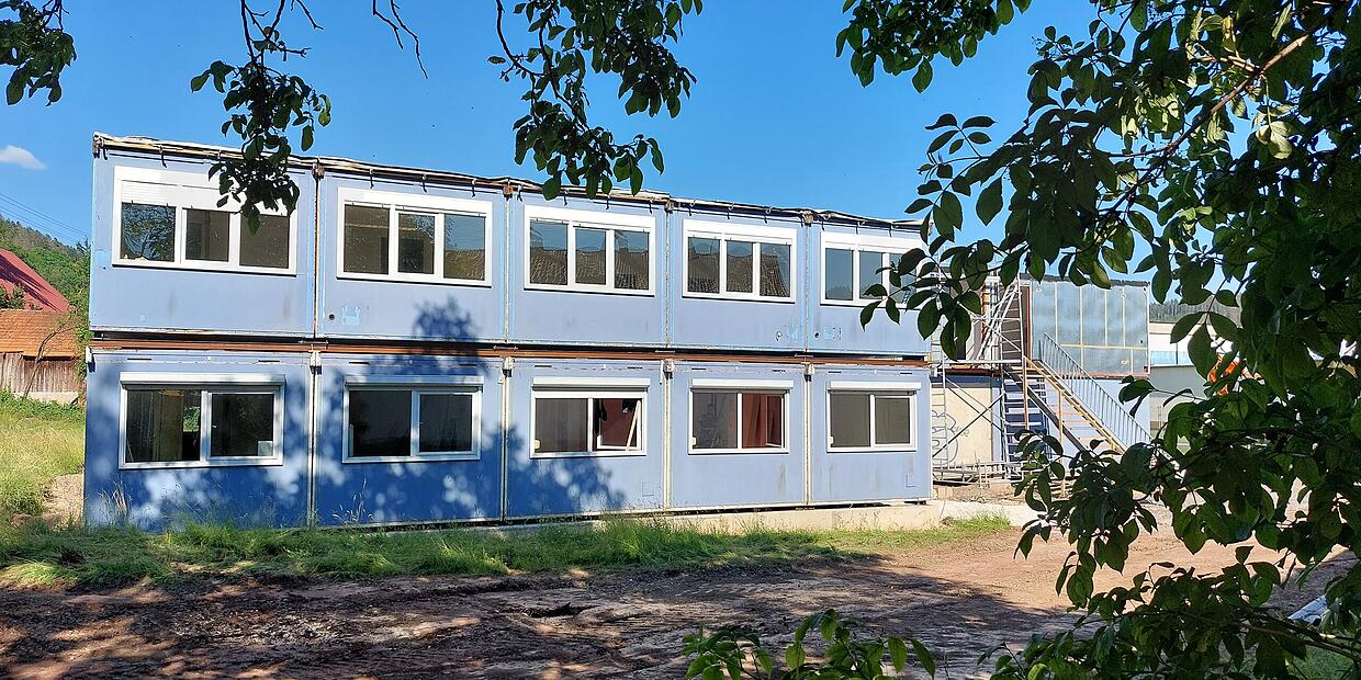 Ärger um die Bauarbeiten an den Asylcontainern in Ruppen