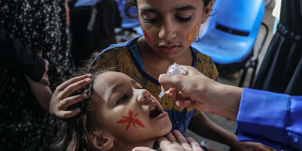 Polio-Impfung im Gazastreifen wegen Bombardierungen gestoppt