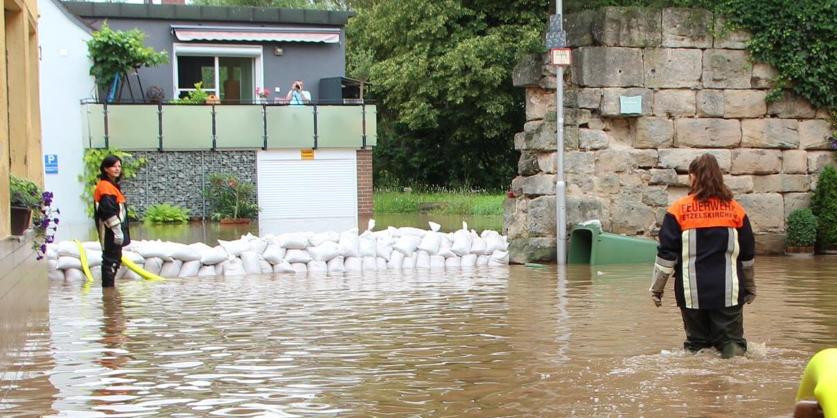 Höchstadt: Hochwasser der Aisch