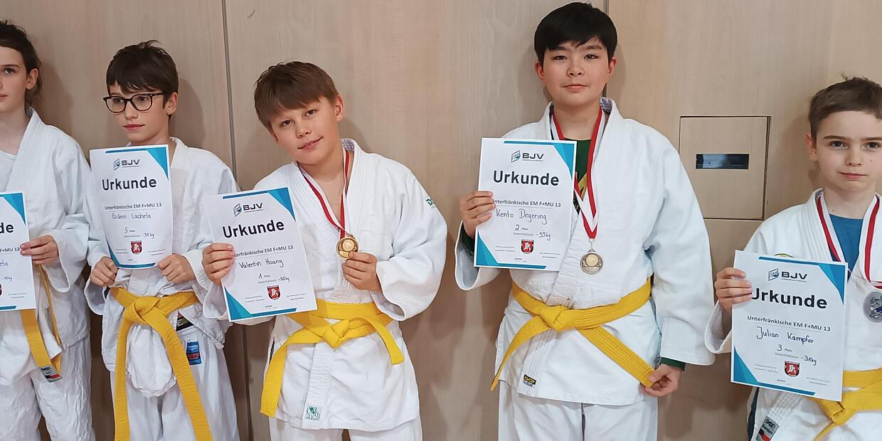 Valentin Hoang Unterfränkischer Meister im Judo