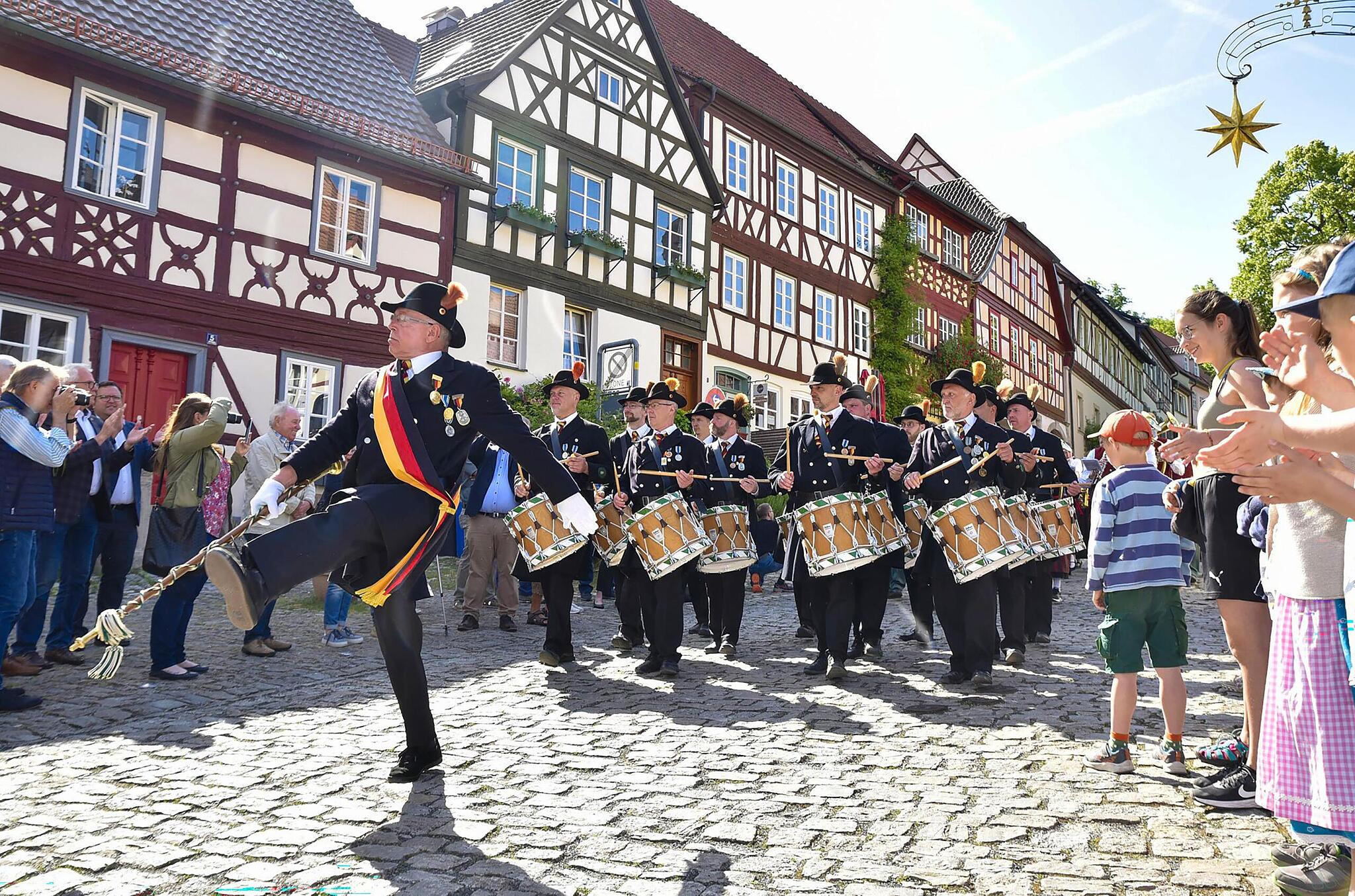 Pfingsten Haßberge Bürgerwehr Königsberg Schloss Oberschwappach