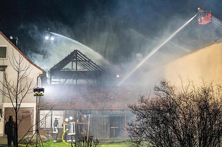 Brand Scheune Au bei Küps