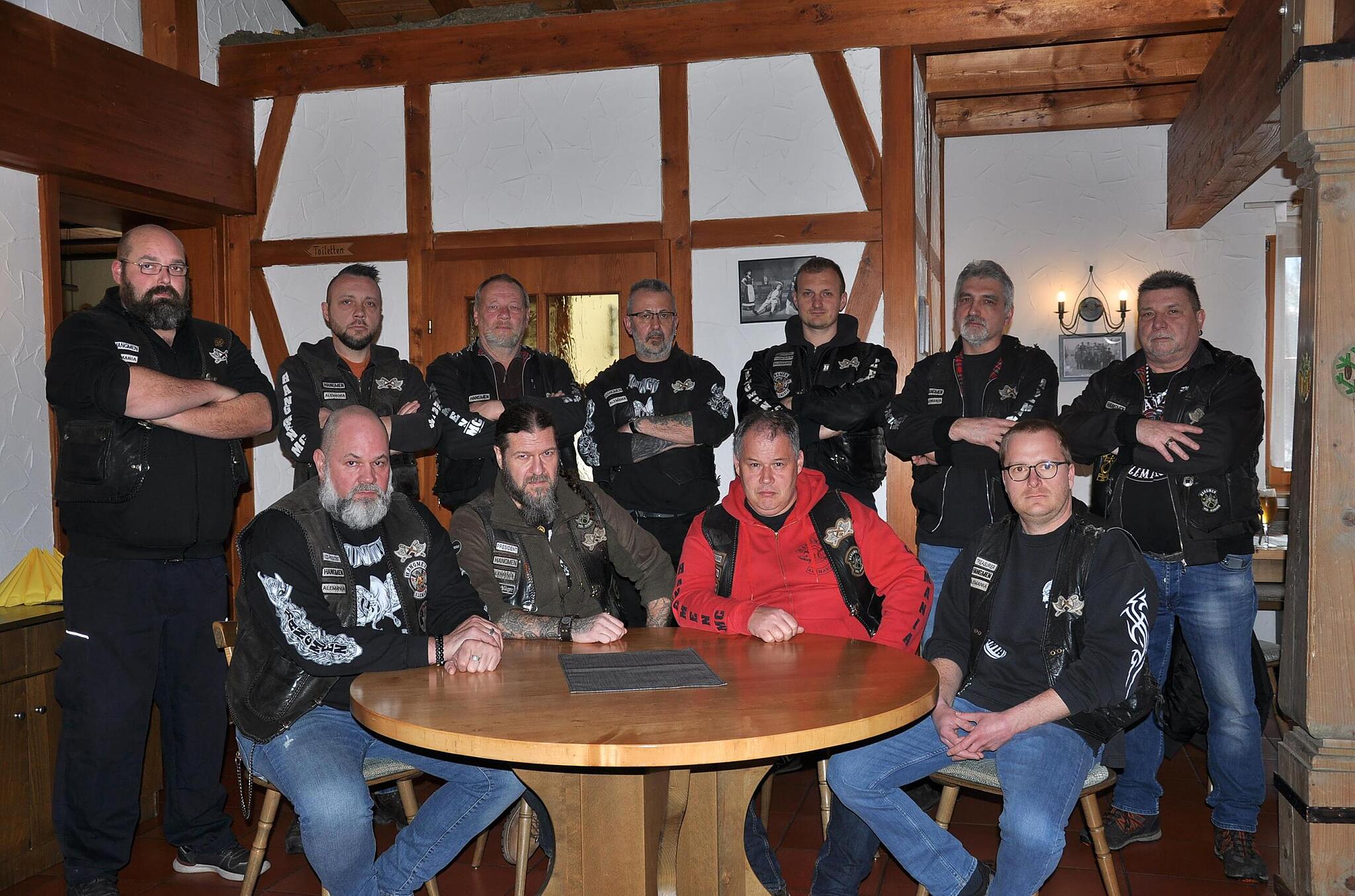 Motorradclub Hangmen in Maßbach besteht seit 40 Jahren. Fest steht bevor