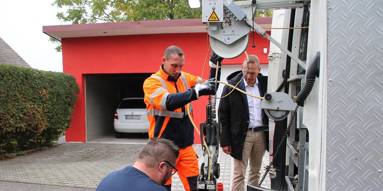Der Markt Oberthulba hat seine Straßen und Kanäle erfassen lassen, um ...