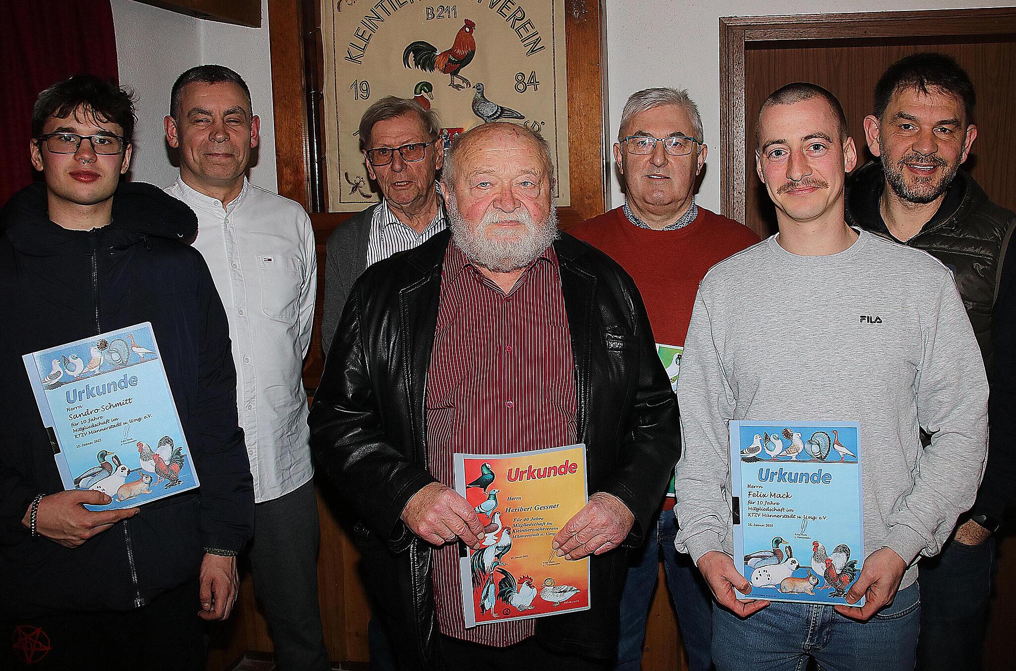 Kleintierzuchtverein Münnerstadt ehrt langjährige Mitglieder