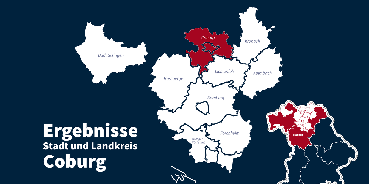 Wahl in Stadt und Kreis Coburg: Ergebnisse aller Gemeinden