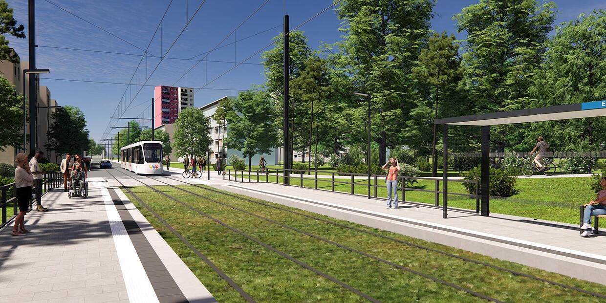 Die Kosten für die Stadt-Umland-Bahn steigen deutlich an, Trasse von ...