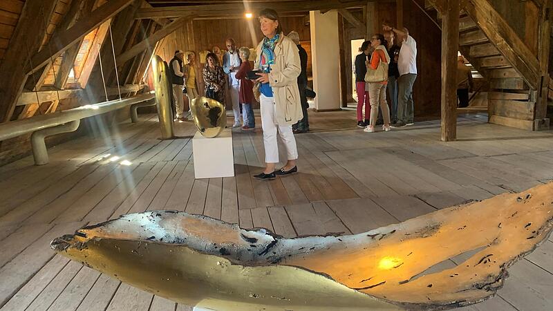 Im Rindhof Maria Bildhausen ist die Kunstausstellung Nivard IV geöffnet