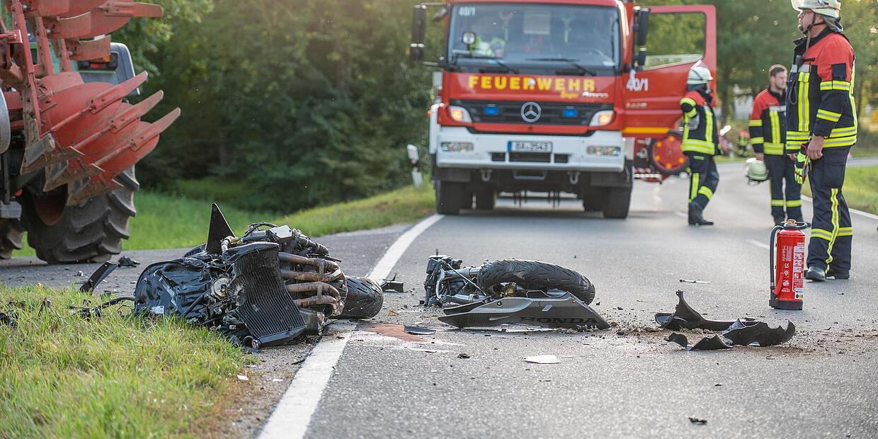 Tödlicher Unfall im Landkreis Bamberg: Motorradfahrer verunglückt bei Lohndorf tödlich