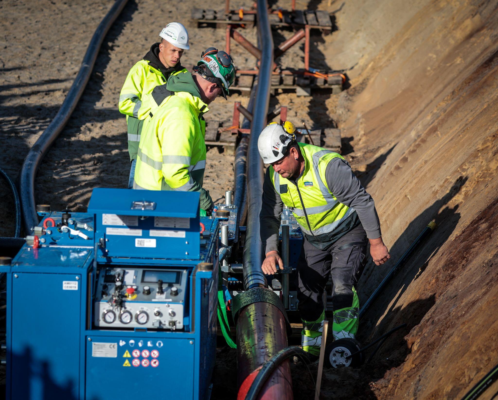 Bau der Trasse Suedlink - Vier Kabel für die Energiewende
