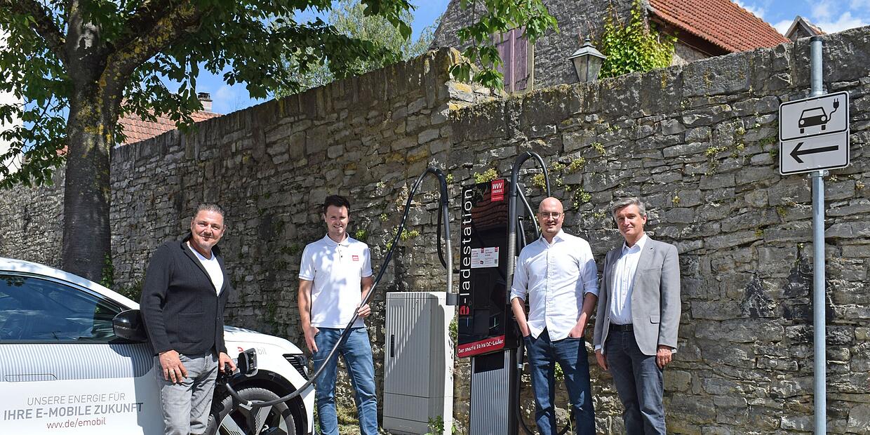 WVV errichtet neue E-Ladesäule in Sulzfeld