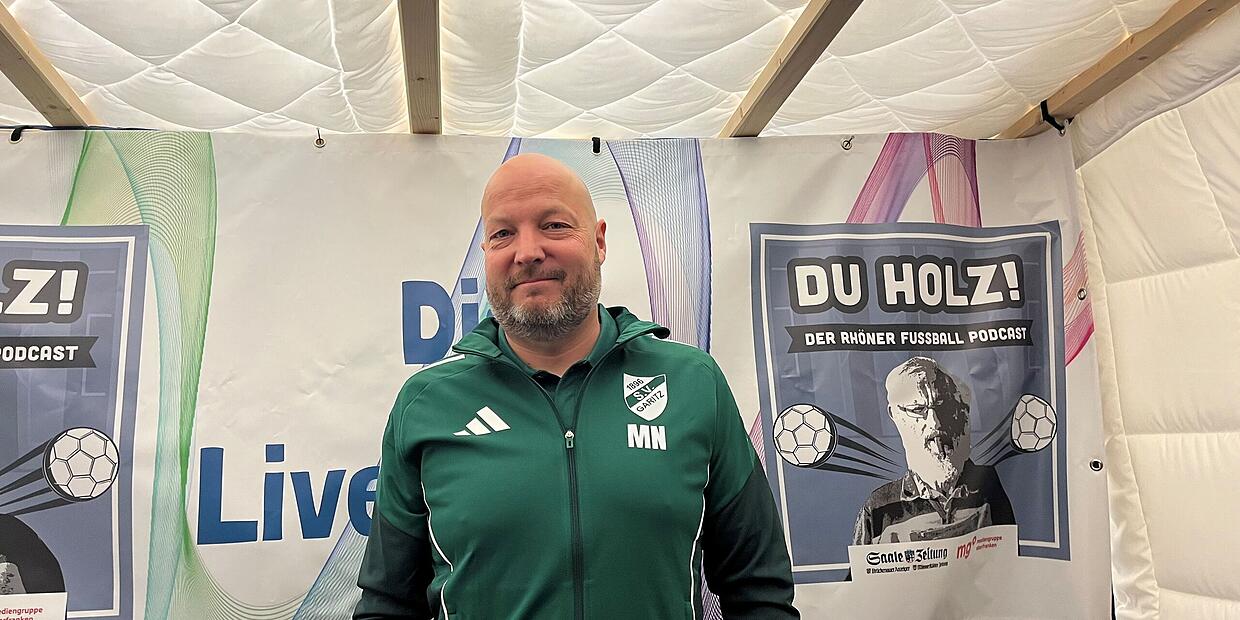 Michael Nöth (SV Garitz) beim Rhöner Fußball-Podcast Du Holz