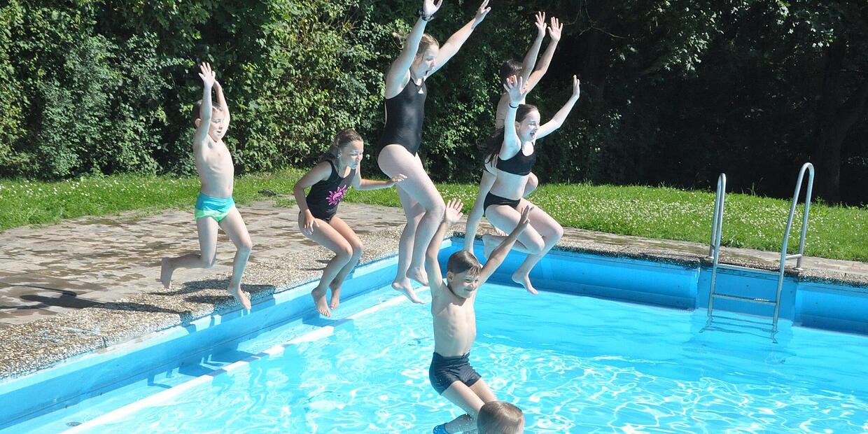 Freibad Kraisdorf Saison 2024 Hitze