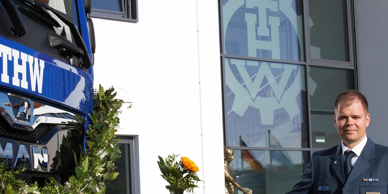 THW Bad Kissingen: Vorsitzender Sebastian Sebald zieht Bilanz.