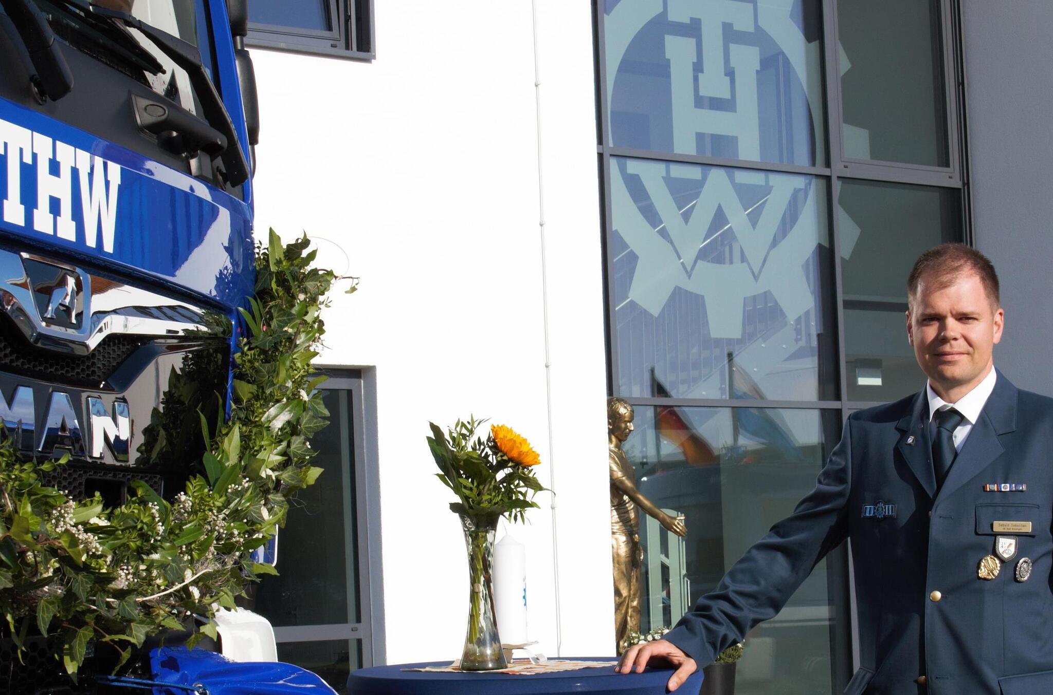 THW Bad Kissingen: Vorsitzender Sebastian Sebald zieht Bilanz.