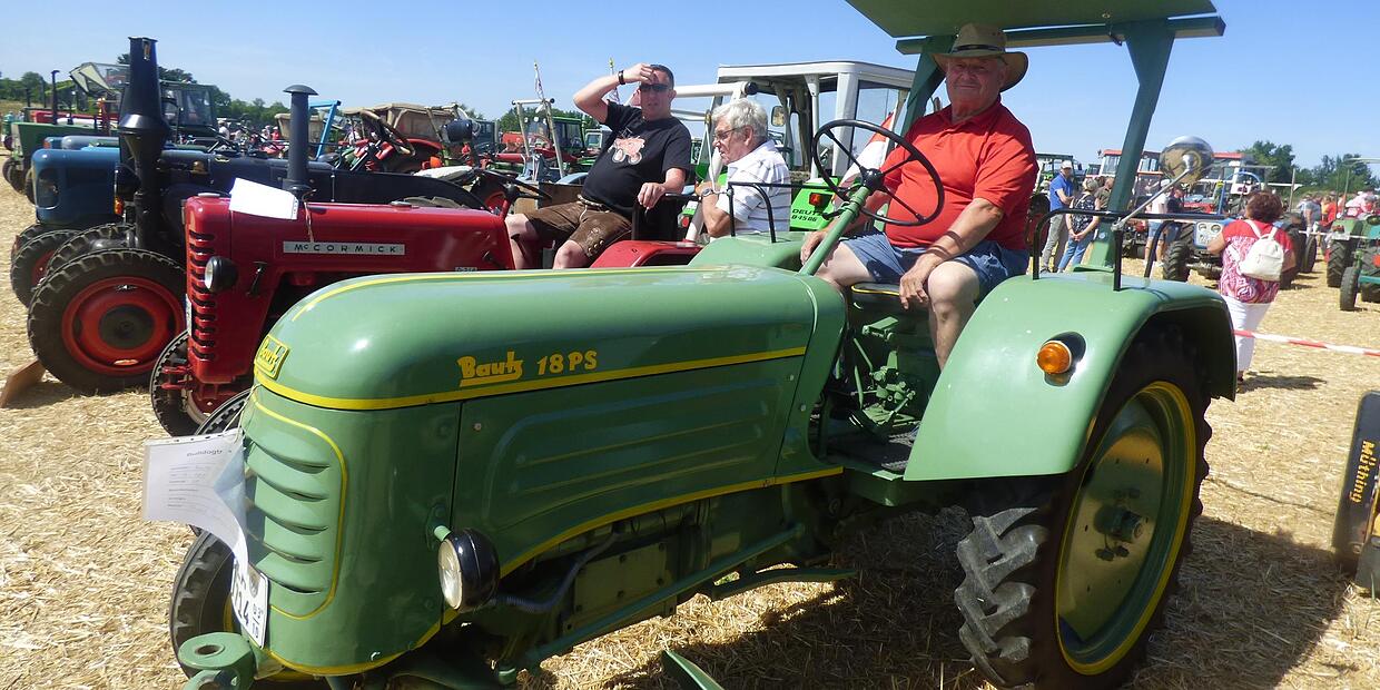 Nostalgie: Bulldog-Treffen am Hetzleser Berg zieht viele Besucher an