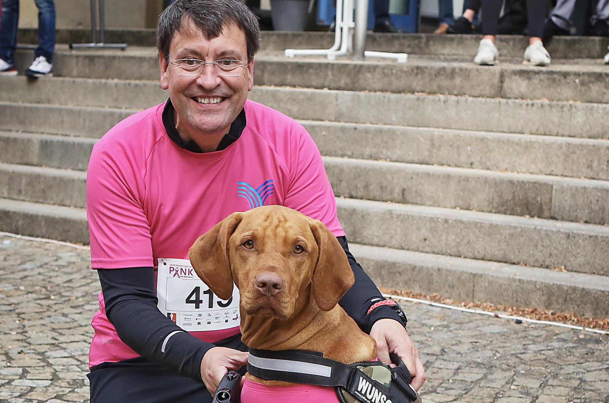 Beim Pinklauf zugunsten der Brustkrebsvorsorge gab es in Bad Brückenau ...