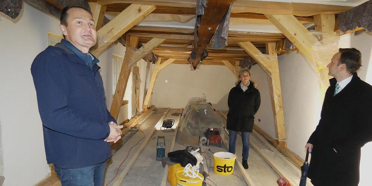 Die Restaurierung der Mainleuser Mühle ist ein Gemeinschaftswerk.