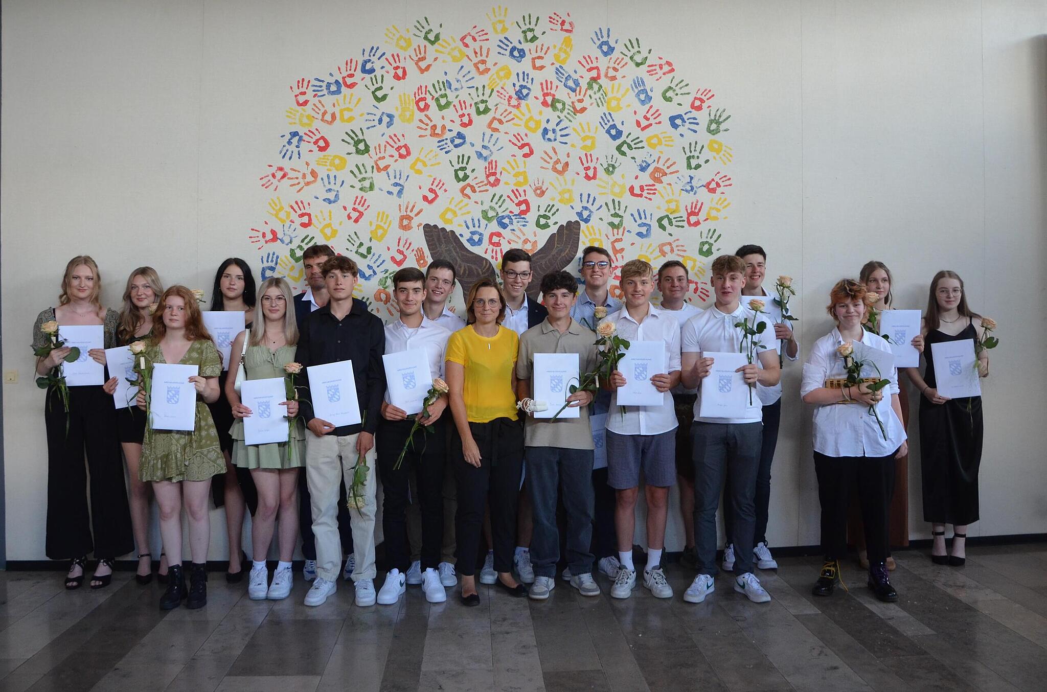 An der Montessorischule in Münnerstadt haben alle ihren Abschluss in ...