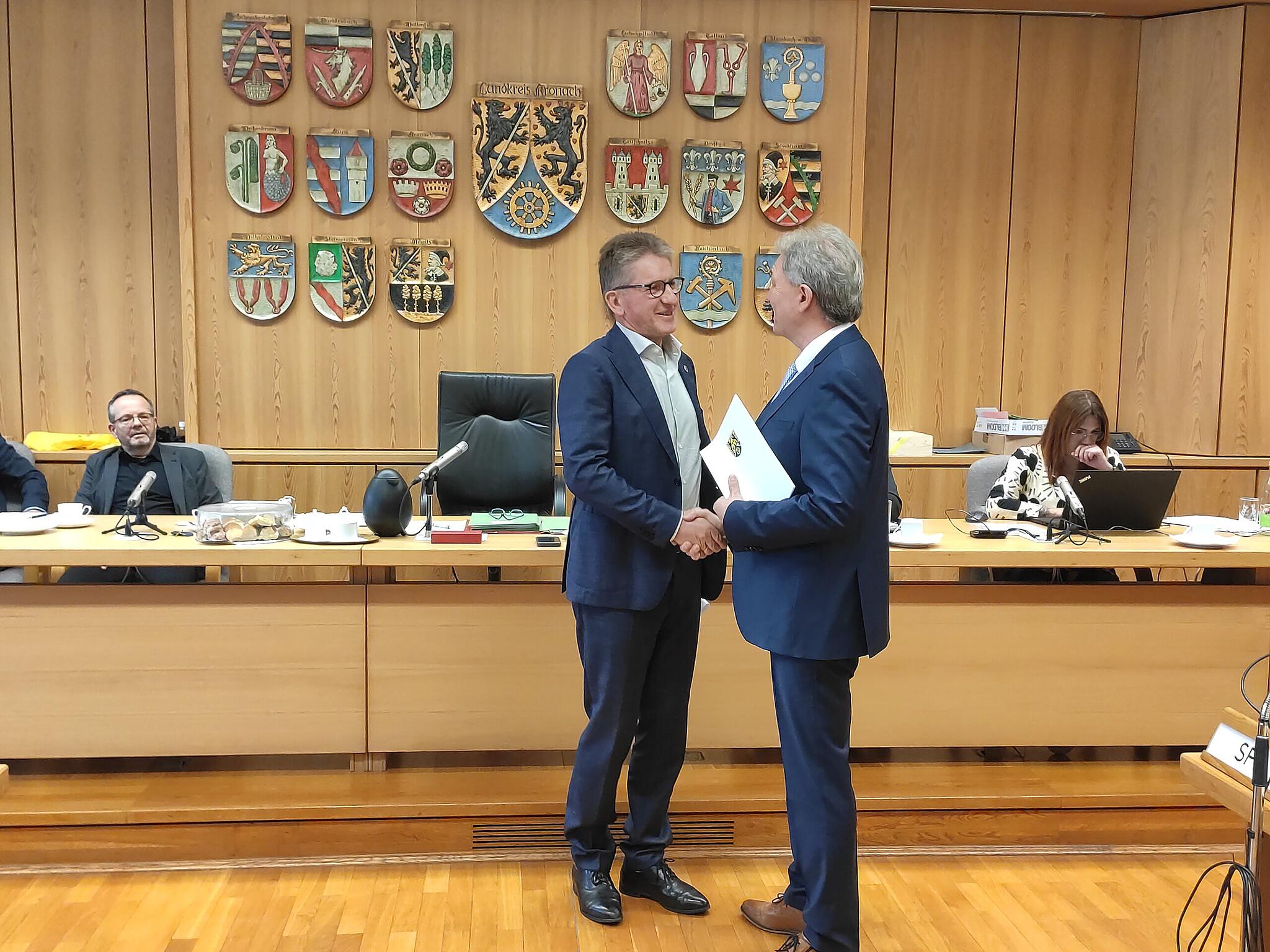 Kreistag Kronach: Ehrungen und Verabschiedung von Altlandrat Heinz Köhler