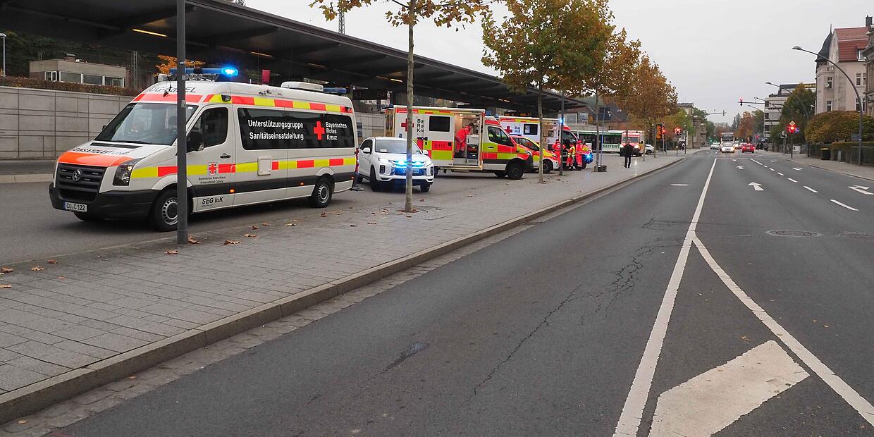 Sieben Verletzte bei Unfall mit Bus in Coburg