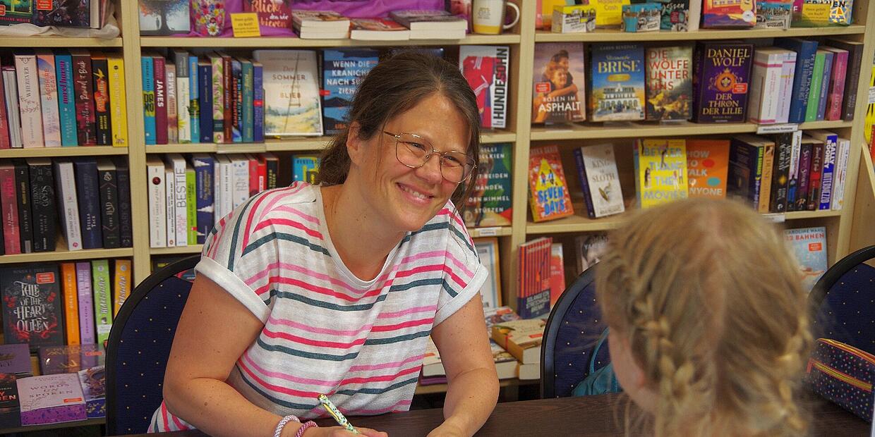 Katja Frixe liest im Bücher-Pavillon Bad Bocklet