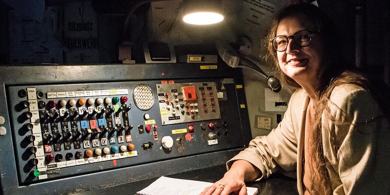 Kerstin Mertl ist Inspizientin am Landestheater Coburg und pflegt eine ...