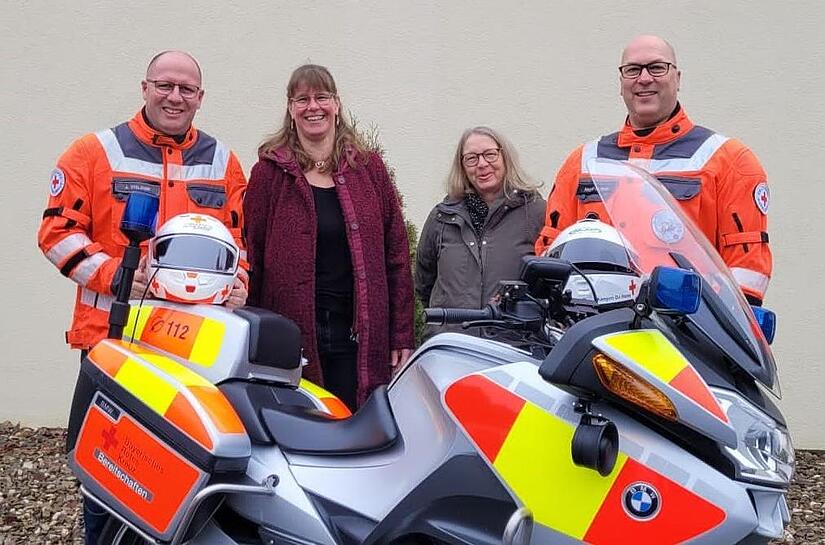 Spende an Motorradstaffel des Bayerischen Roten Kreuzes Bad Kissingen ...