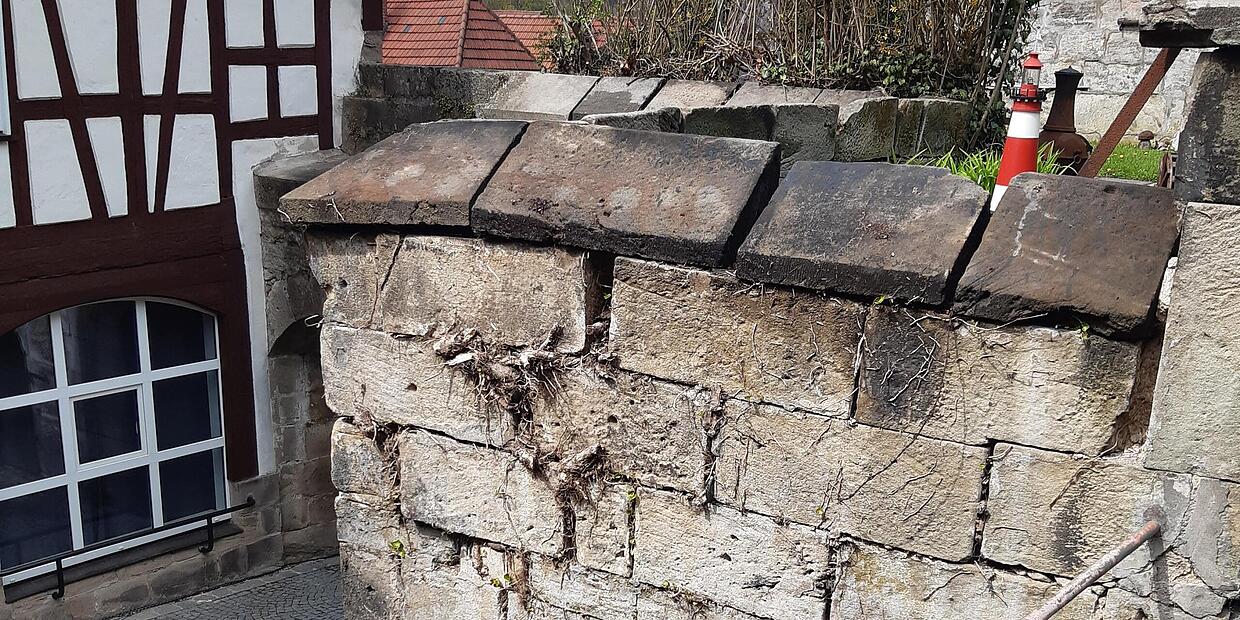 Die Stadtmauer in Kronach muss saniert werden, der Stadtrat informiert ...
