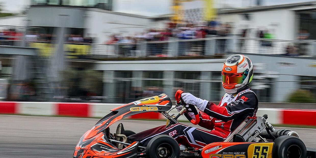 Sebastian Hippler landet beim ADAC-Kart-Masters in den Punkterängen