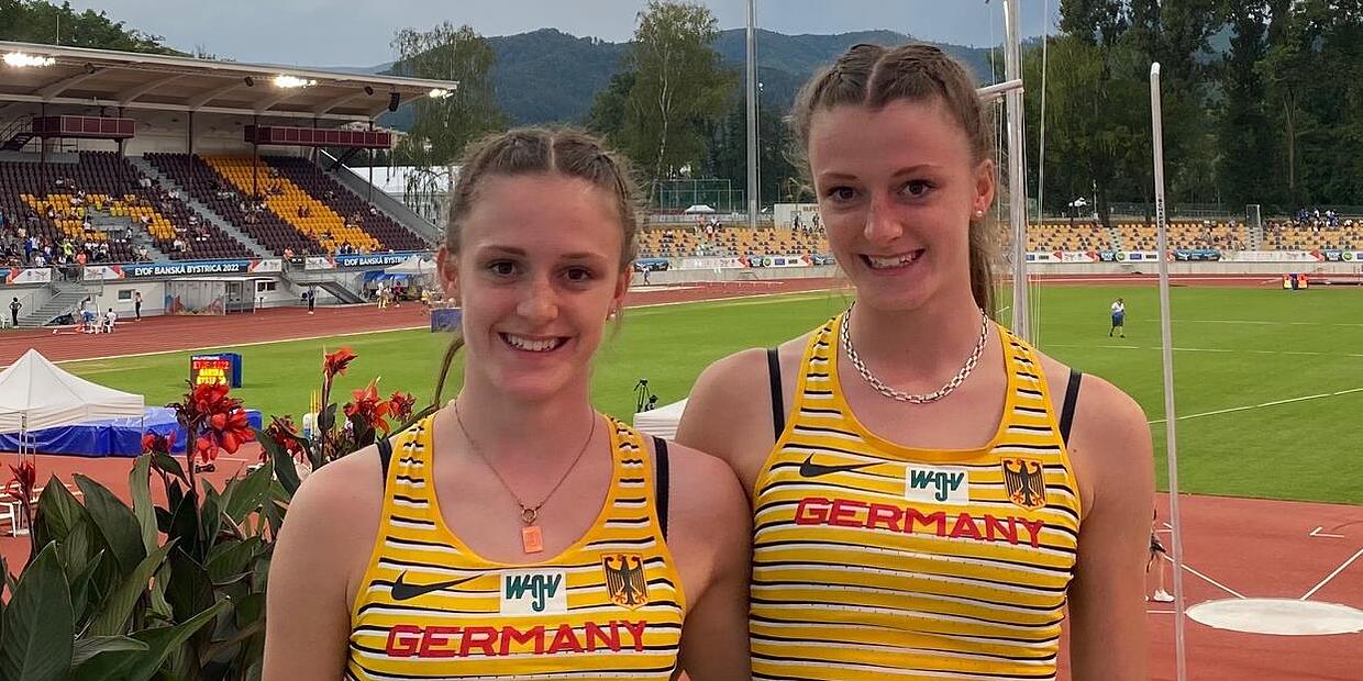 Leichtathletik: Jule und Emma Lindner beim European Youth Olympic Festival