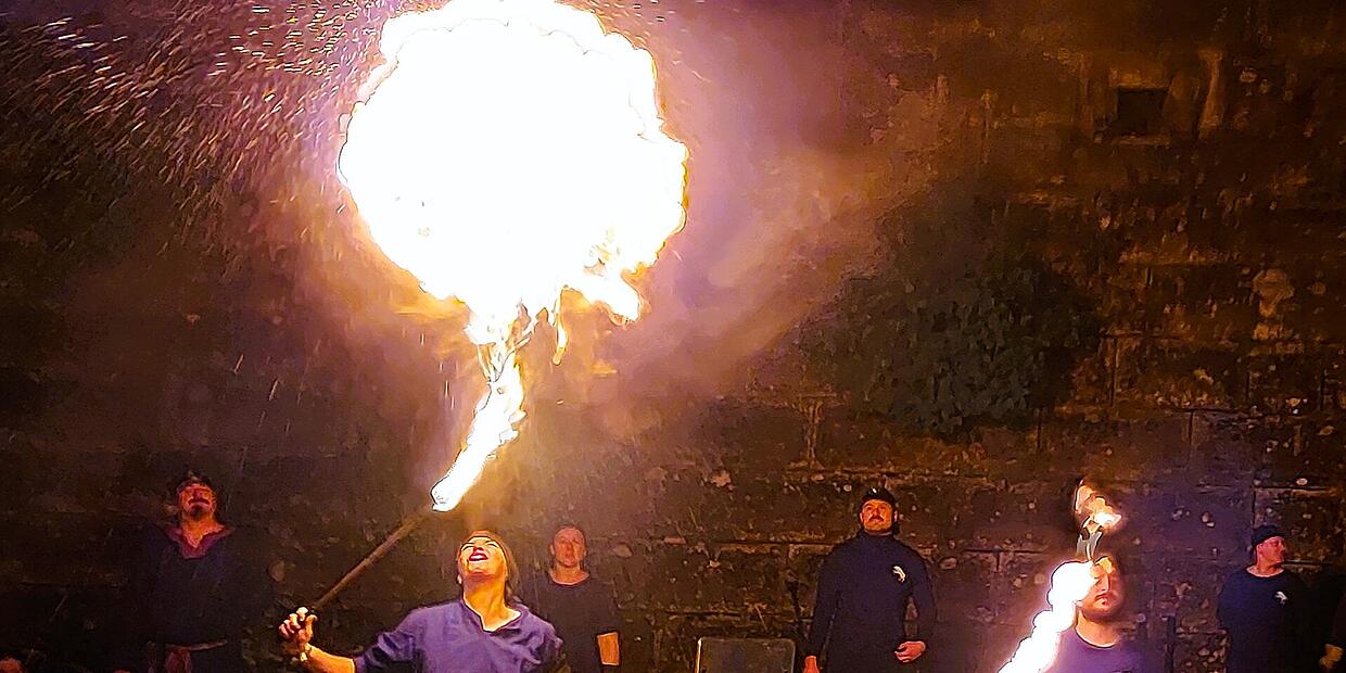 Feuershow der "Keilerey" bei Crana Historica in Kronach