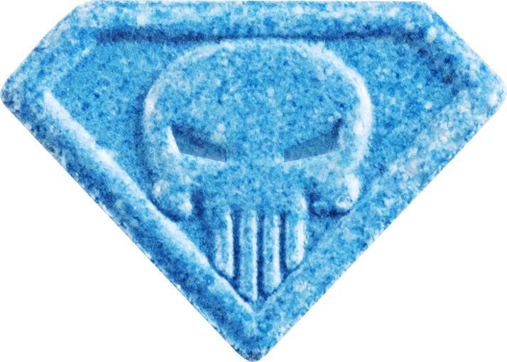 Ecstasy-Droge Blue Punisher: Warnung vor der Totenkopf-Pille