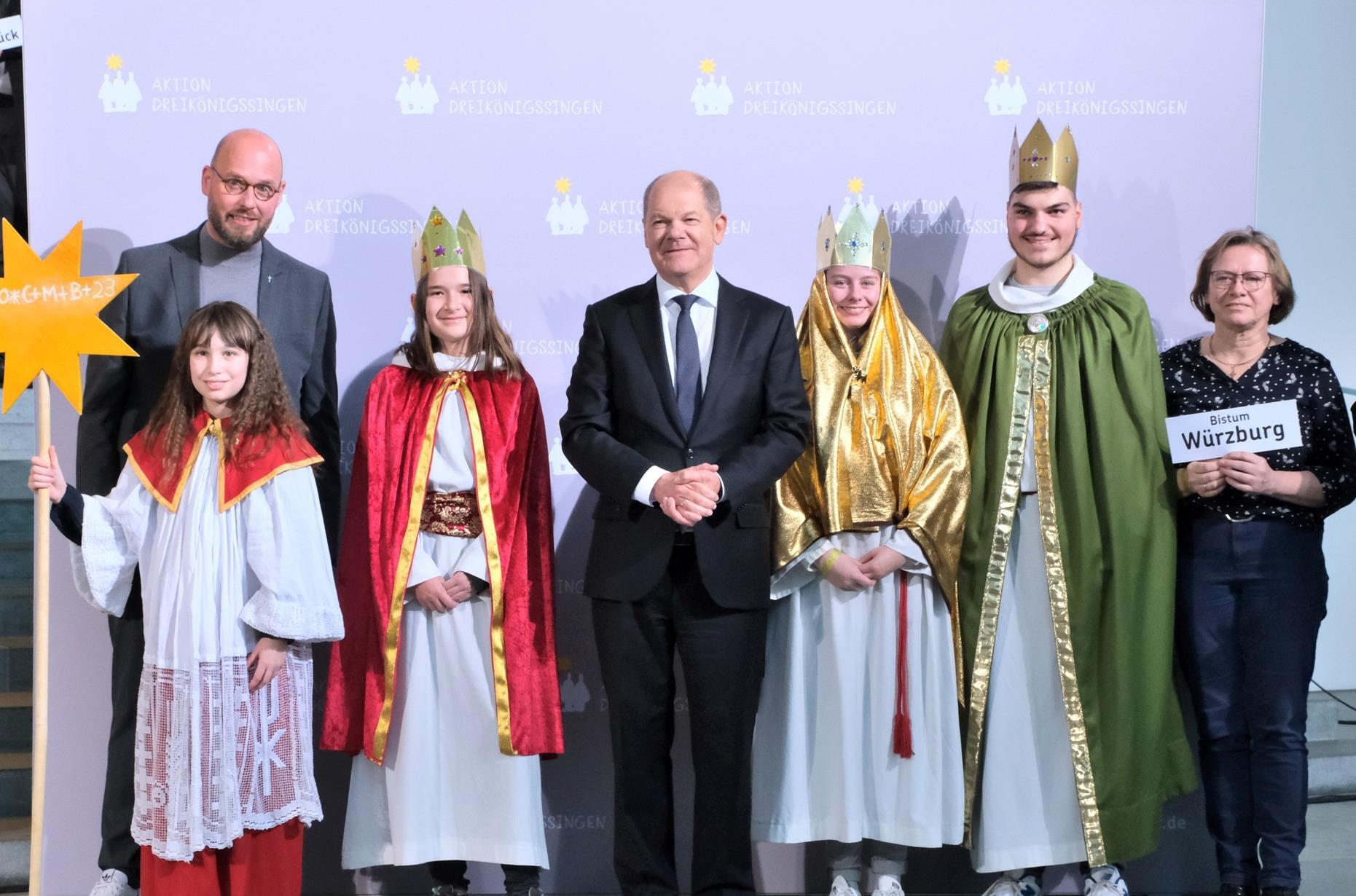 Westheim: Sternsinger besuchen Bundeskanzler Scholz