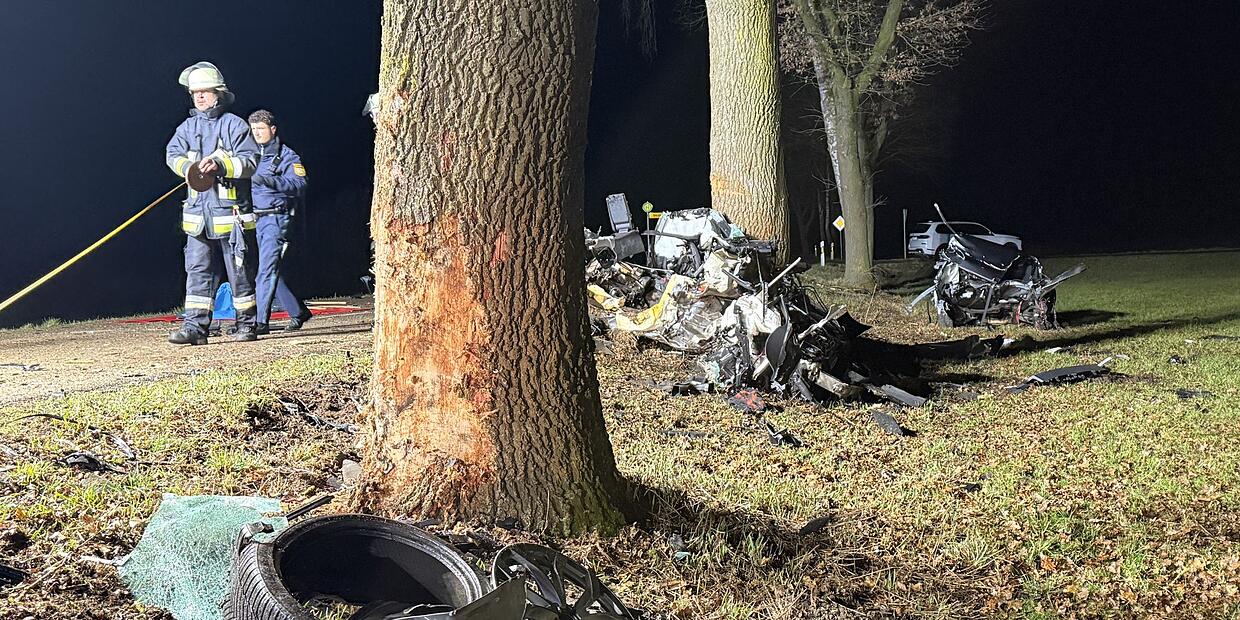 41-Jähriger prallt mit Auto gegen Baum und stirbt
