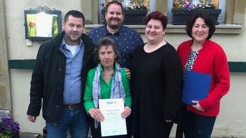 CSU ehrt langjährige Mitglieder