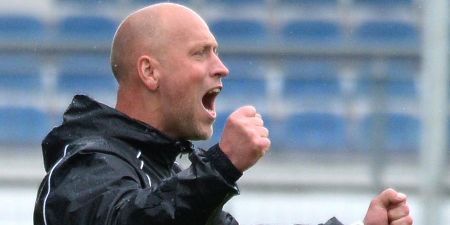 Fußball: Trainer Timo Rost von der SpVgg Bayreuth vor den Play-offs der ...