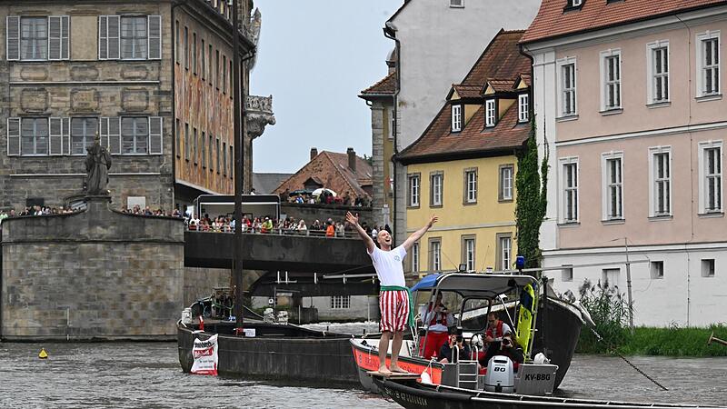 Markus Söder zum Fischerstechen bei der Sandkerwa 2023 in Bamberg