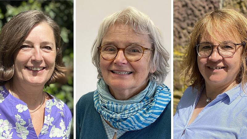 Drei Frauen haben sich zu Hospizbegleiterinnen ausbilden lassen beim ...