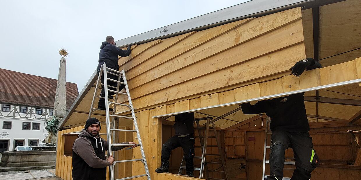 Kulma-Alm Kulmbach: Aufbau hat begonnen