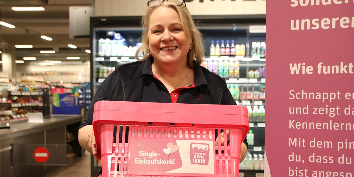Liebe auf den ersten Einkauf? Single-Körbe im Coburger Rewe