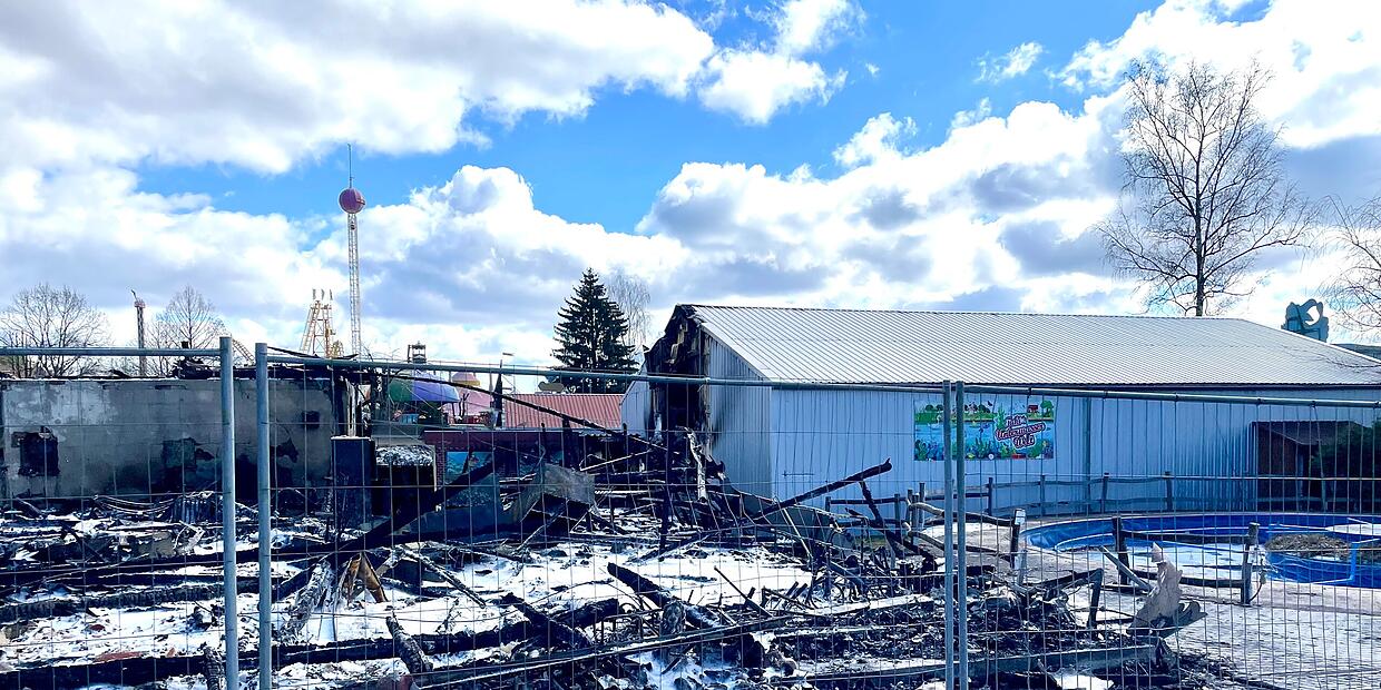 Freizeitland Geiselwind bei Bamberg: Feuerwehr rettet Park